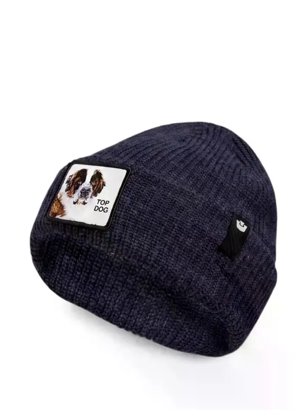 GOORIN BROS The Top Ribbed-knit Dog-patch Beanie Hat