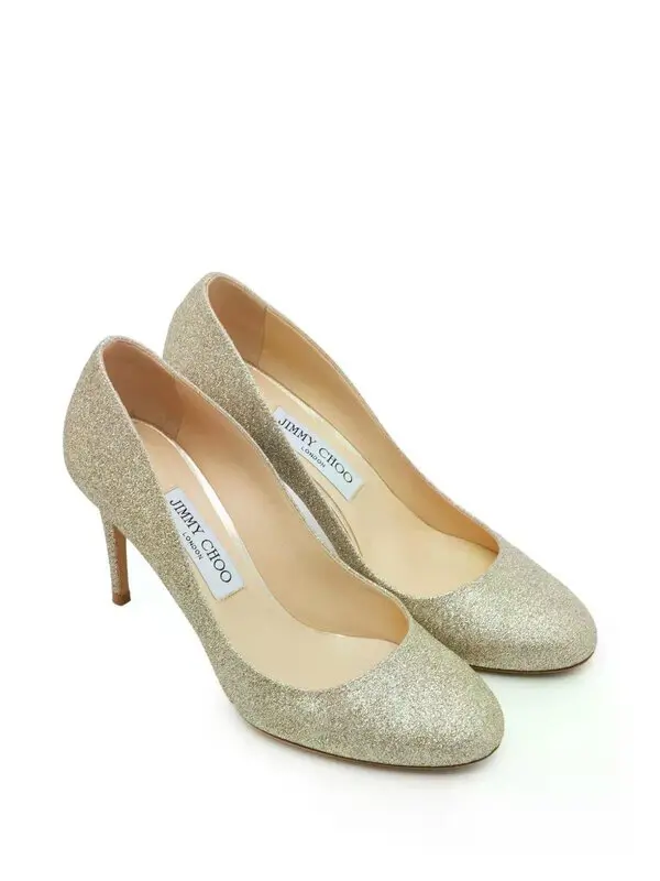 JIMMY CHOO Victoria Heeled Pumps - Gold