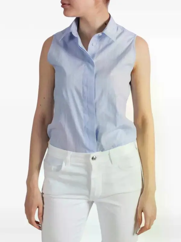 FAY Striped Sleeveless Shirt