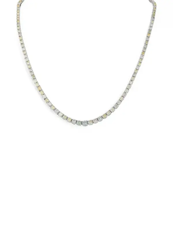LB EXCLUSIVE Diamond Tennis Necklace - Silver