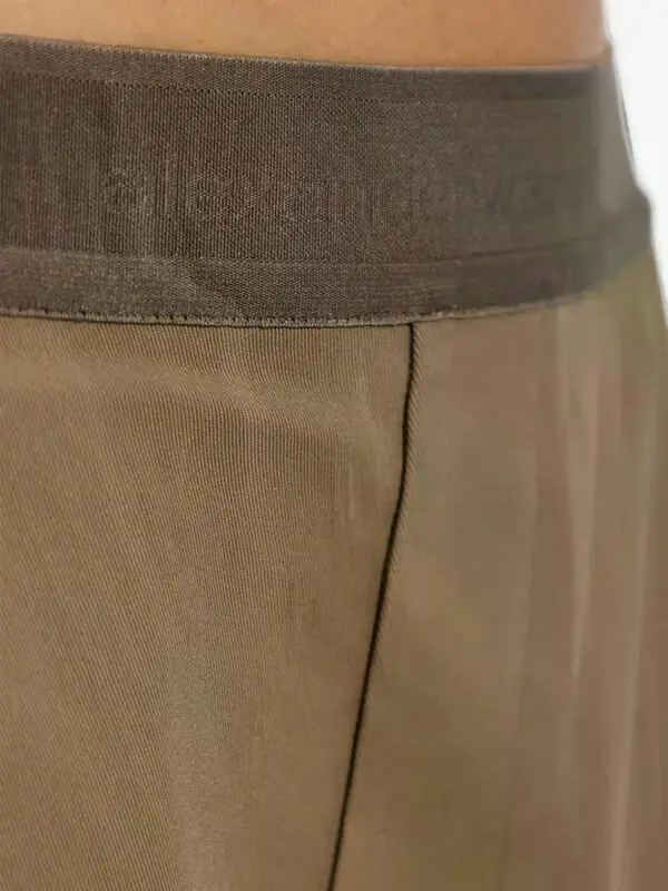 Alexander Wang Logo-waistband Palazzo Trousers