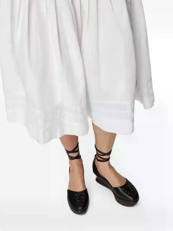 LILI CURIA Petra Lace-up Platform Sandals