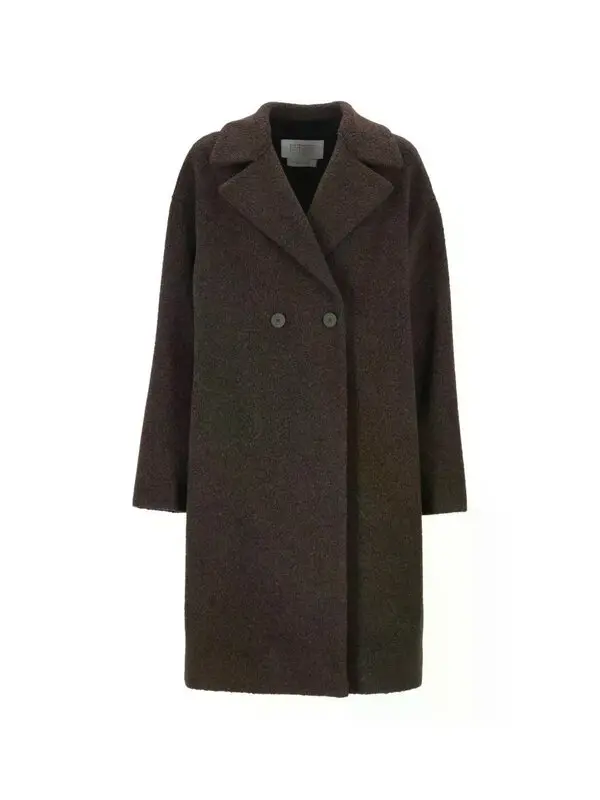 Harris Wharf London Double-breasted Bouclé Coat
