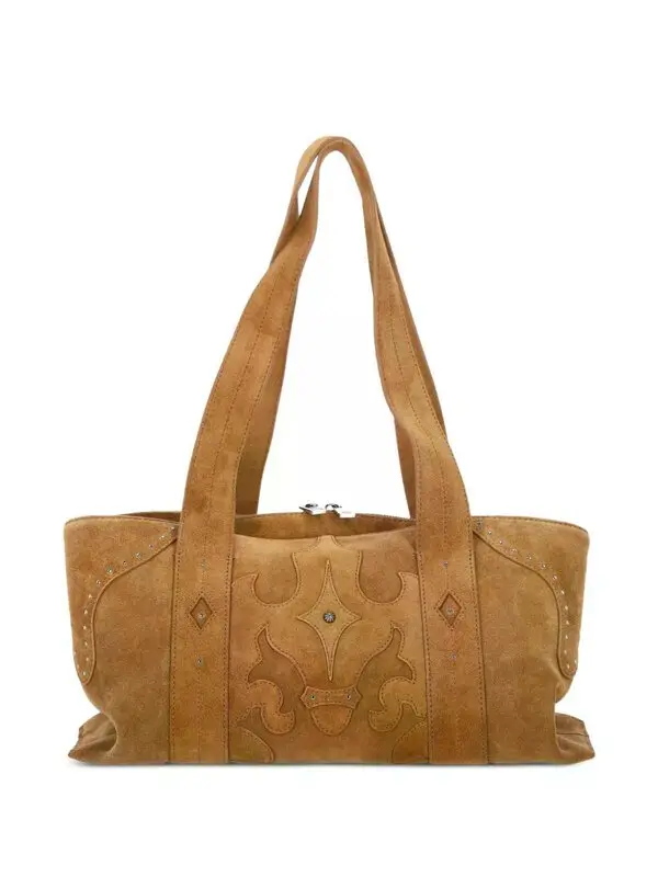 OSOI Shell Studded Shoulder Bag - Neutrals