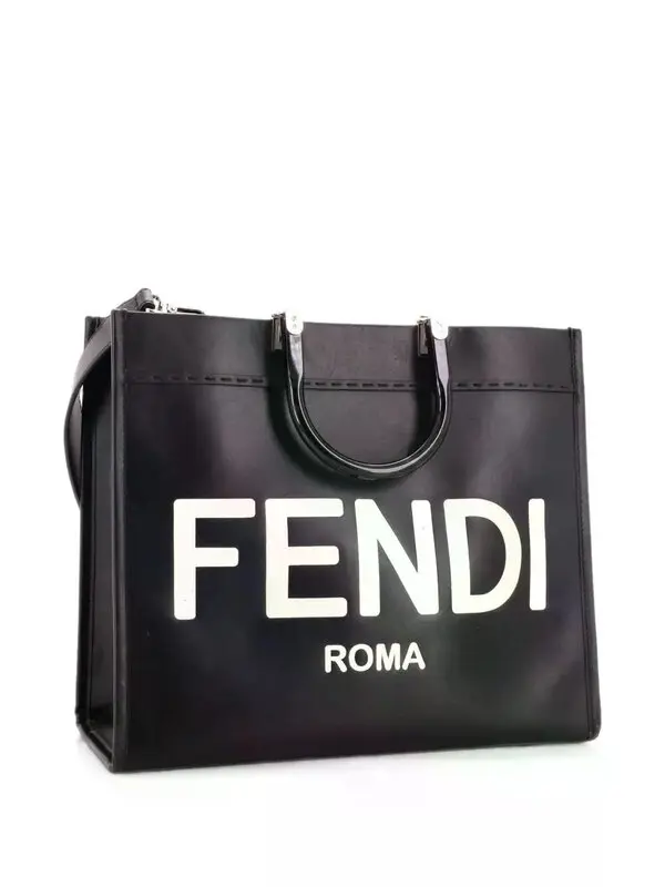 Fendi Sunshine Shopper Leather Medium Tote Bag