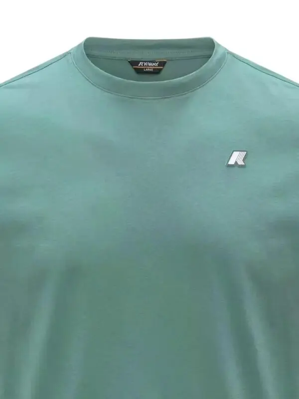 K-WAY Logo-patch Short-sleeve T-shirt - Green