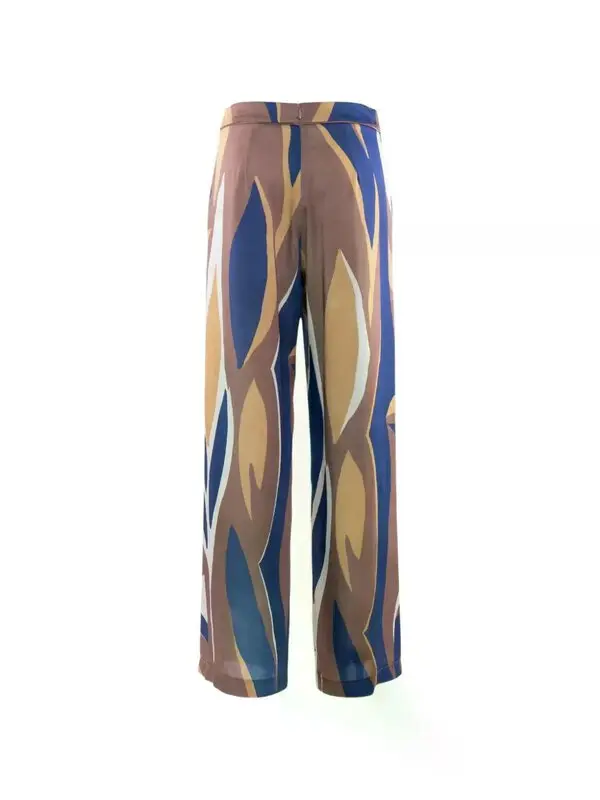 NENETTE Abstract-print Wide-leg Trousers