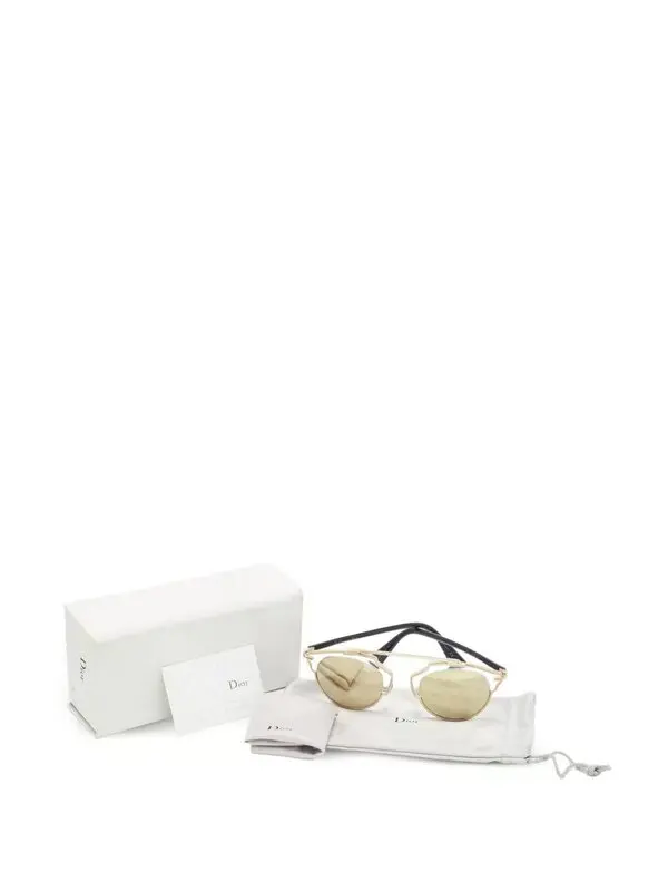 Dior So Real Aviator Sunglasses - Gold