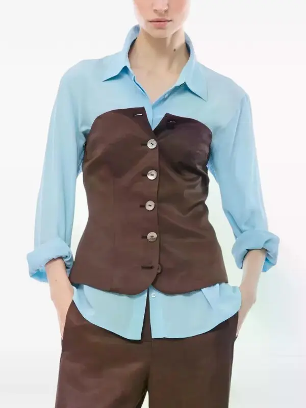 NENETTE Fiona Button-fastening Top
