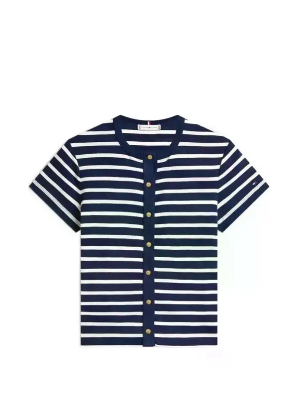 Tommy Hilfiger Striped Button-down T-shirt