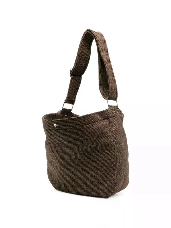 A.p.c. Journal Twill Shoulder Bag - Brown