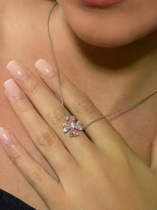 FANTASIA BY DESERIO Clover Pendant Necklace