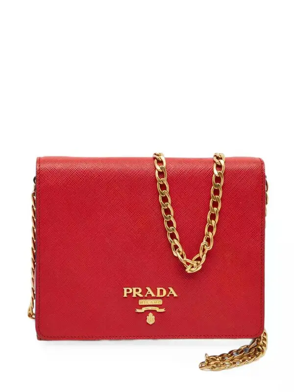 Prada Chain-strap Cross Body Mini Bag - Red