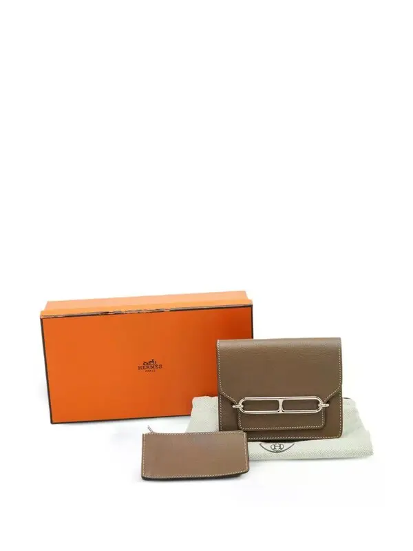 Hermès 2022 Roulis Evercolor Leather Wallet - Brown