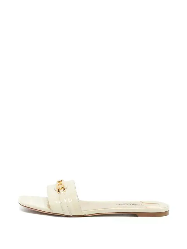 TOM FORD Chain-embellished Flat Sandals - Neutrals