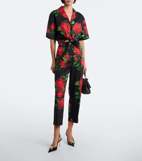 Dolce & Gabbana Floral Cotton Shirt