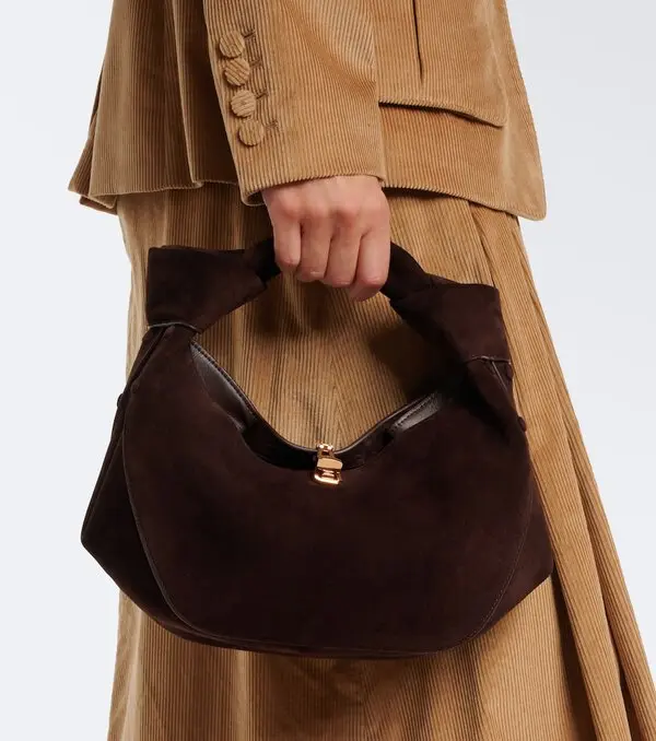 Gabriela Hearst Antonia Mini Suede Top Handle Bag