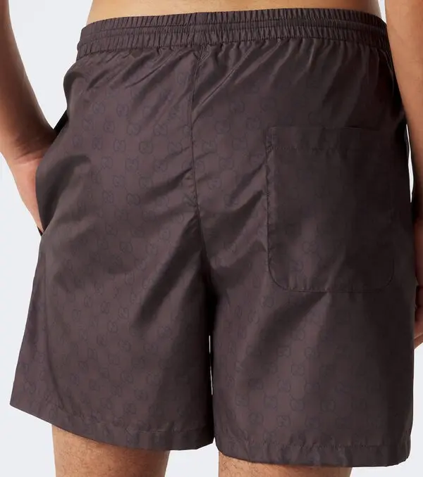 Gucci Gg Poplin Swim Trunks