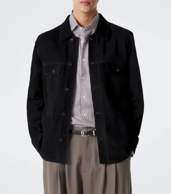 Sunspel Suede Overshirt