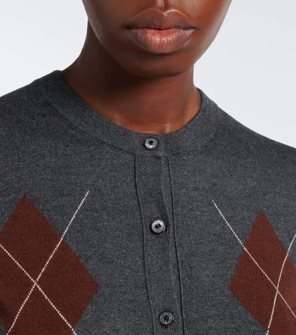 Acne Studios Layered Silk, Wool And Cashmere Cardigan