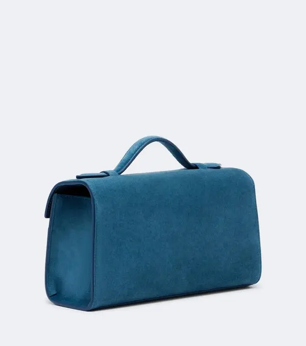 Savette Symmetry Pochette Small Suede Top-handle Bag