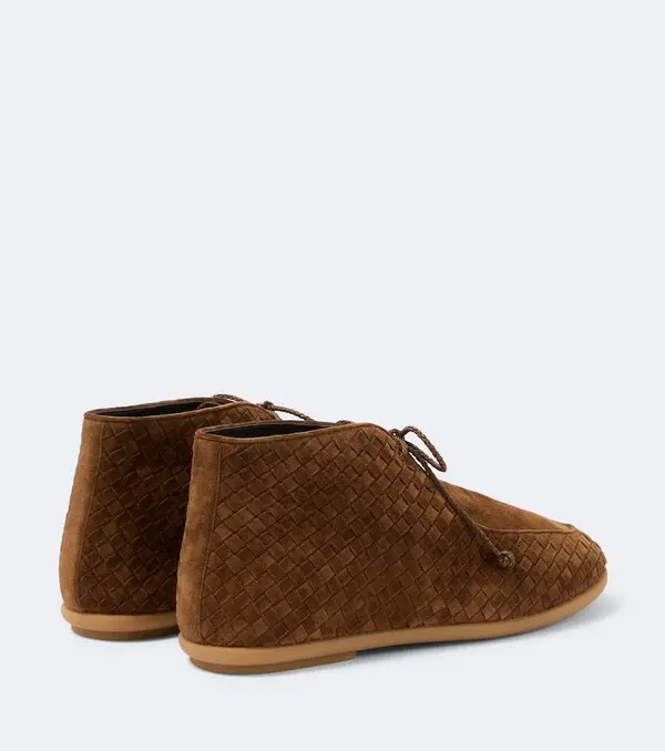 Bottega Veneta Intrecciato Suede Desert Boots