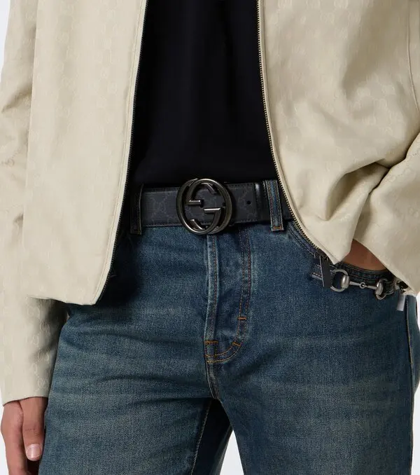 Gucci Gg Leather Belt