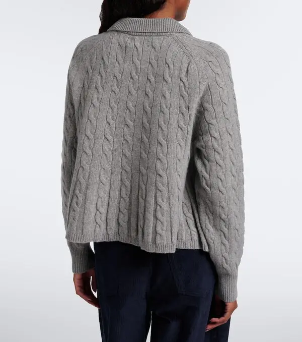 Polo Ralph Lauren Cable-knit Wool And Cashmere Polo Sweater