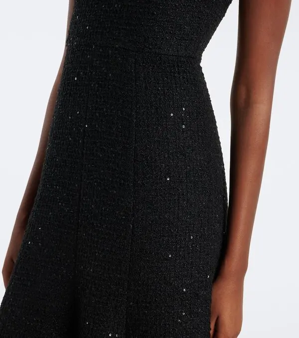 Roland Mouret Embellished Boucle Cocktail Dress