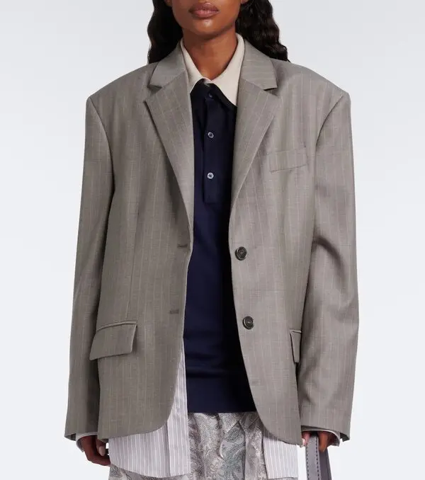 Acne Studios Silk, Wool, And Cashmere Polo Sweater