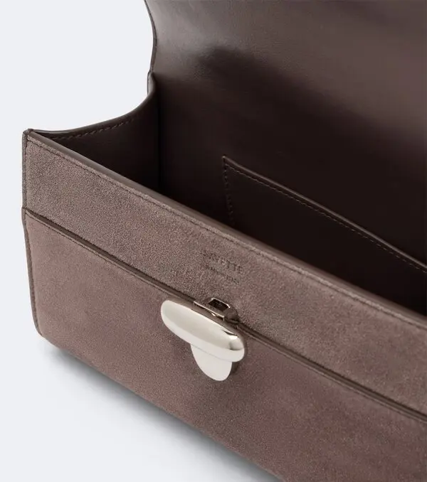 Savette Symmetry Pochette Small Suede Top-handle Bag