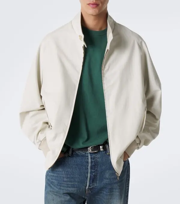 A.PRESSE Silk And Cotton Gabardine Jacket