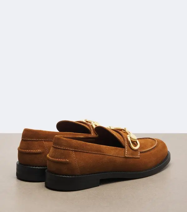 Gucci Horsebit Suede Loafers