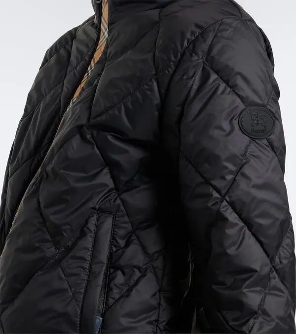 Burberry Check Quilted Puffer Jacket