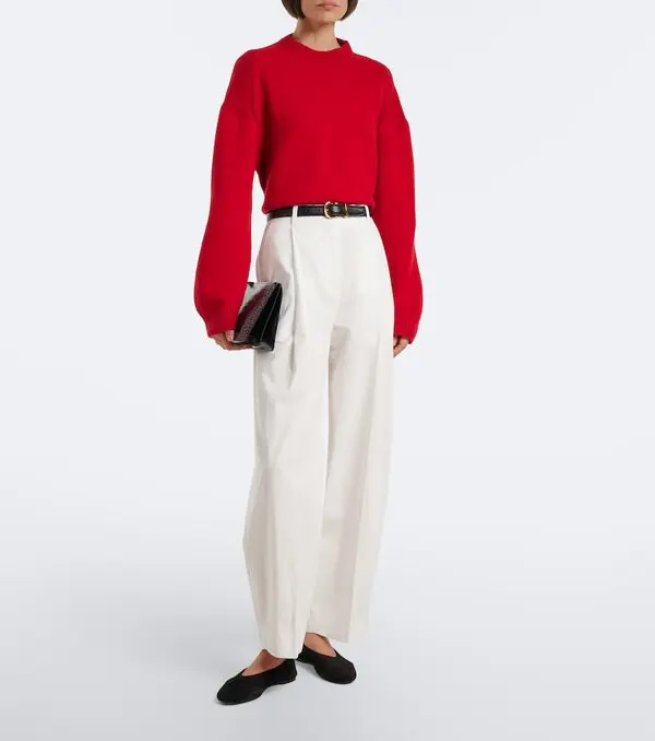 FFORME Cropped Wool And Cashmere Sweater