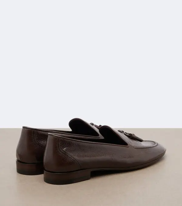 THE ROW Caden Leather Loafers