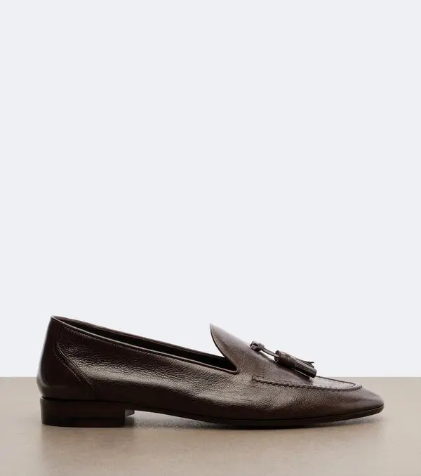 THE ROW Caden Leather Loafers