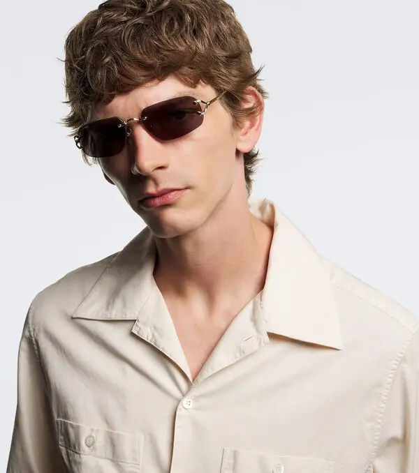 Cartier Signature C Rectangular Sunglasses