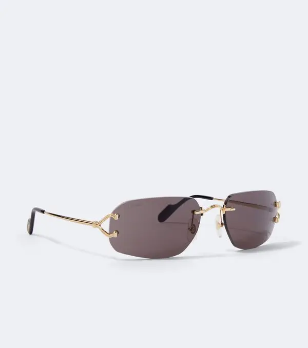 Cartier Signature C Rectangular Sunglasses