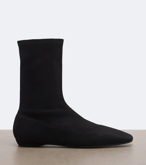 THE ROW Cindy Suede Ankle Boots