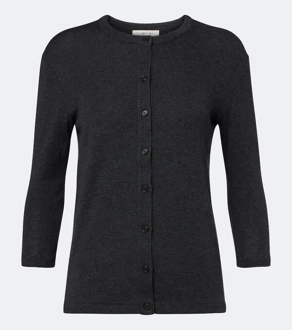 THE ROW Alena Cotton, Cashmere, And Silk Cardigan