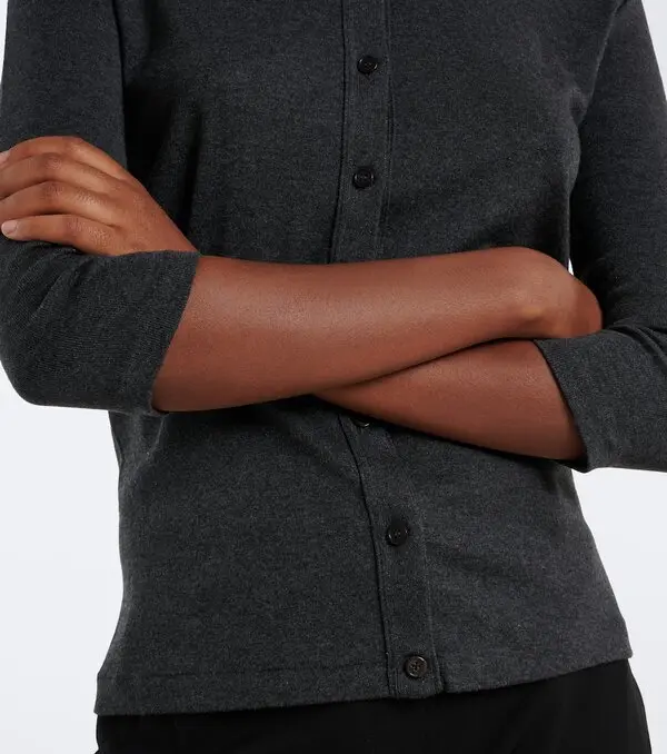 THE ROW Alena Cotton, Cashmere, And Silk Cardigan