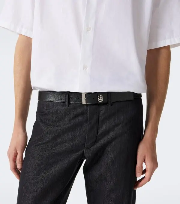Gucci Gg Leather Belt