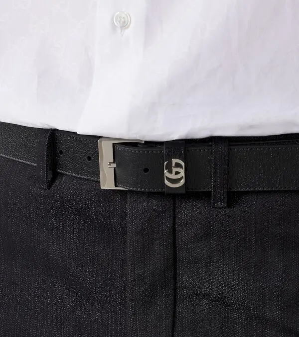Gucci Gg Leather Belt