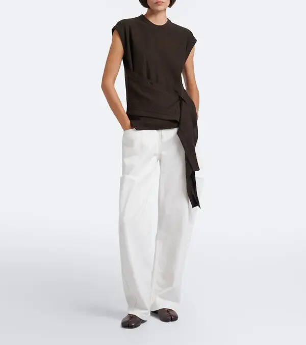 MAISON MARGIELA Tabi Leather Ballet Flats