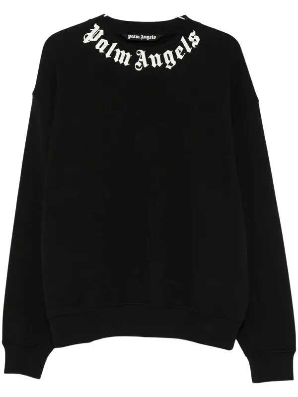 Palm Angels Logo-print Crew-neck Sweatshirt