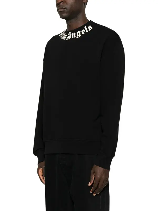 Palm Angels Logo-print Crew-neck Sweatshirt