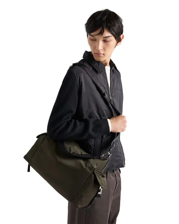 Prada Explore Re-nylon And Leather Bag