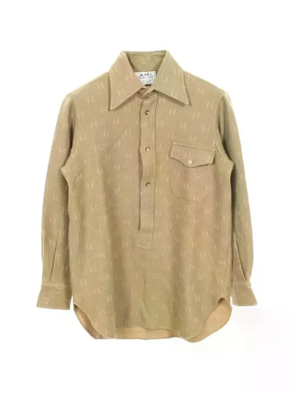 Hermès 2000s H-pattern Polo Shirt