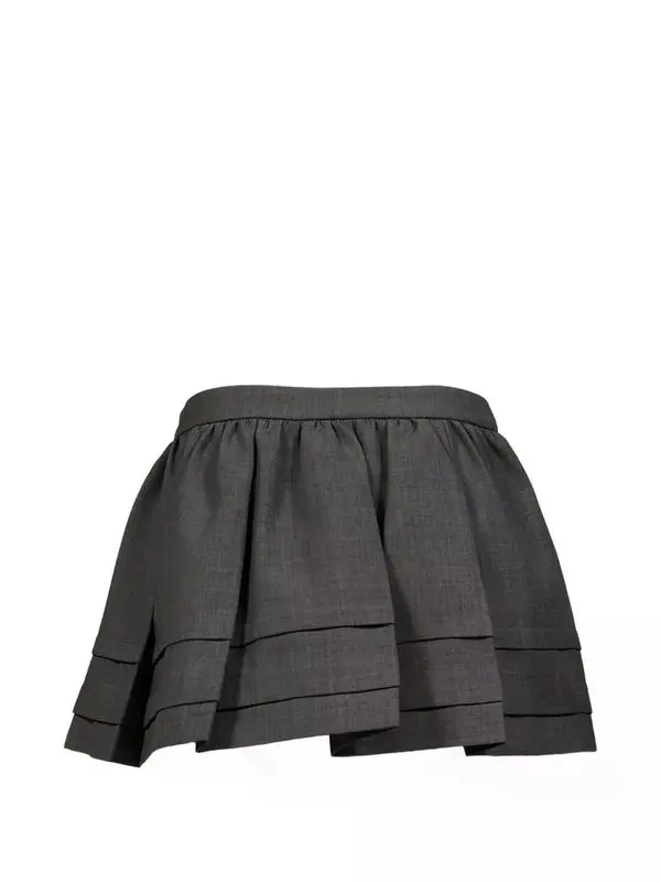 SHUSHU/TONG Tiered Pleated Mini Skirt